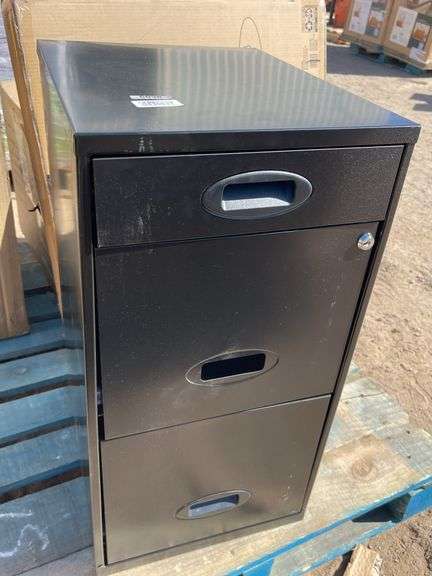 Black Filing Cabinet - Sierra Auction Management Inc