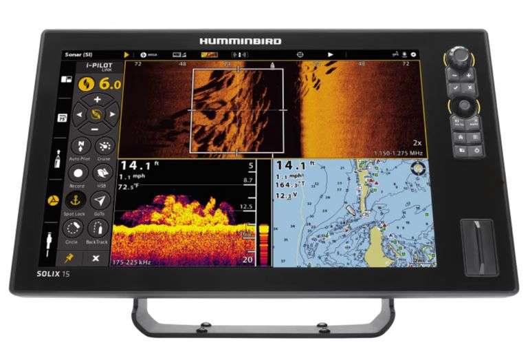 Humminbird SOLIX 15 CHIRP MEGA SI+ G3 Touch-Screen Fish Finder/GPS ...