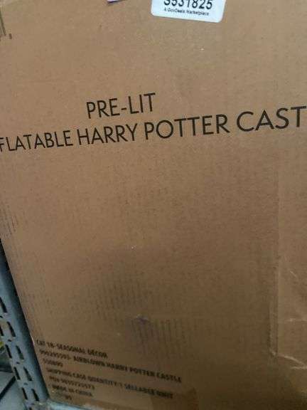 (1Qty) Pre Lit Inflatable Harry Potter Castle - Sierra Auction ...