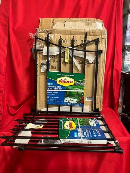 (2) Set of VIGORO Empire/Westbrook 28 in. Black Steel Decorative Garden ...