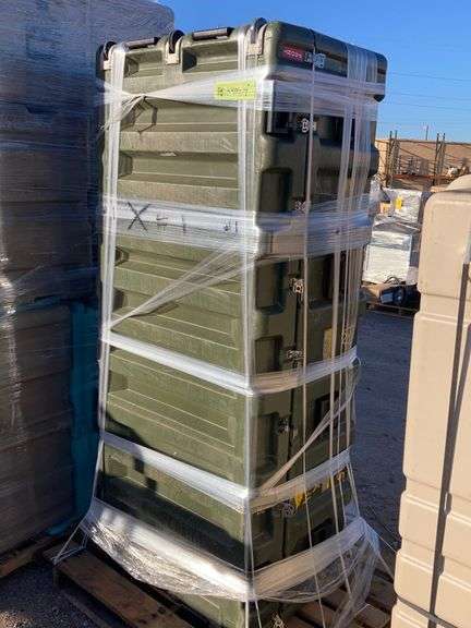 6 foot military style hard plastic cargo container. - Sierra Auction ...