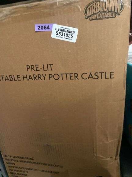 (1Qty) Pre Lit Inflatable Harry Potter Castle - Sierra Auction ...