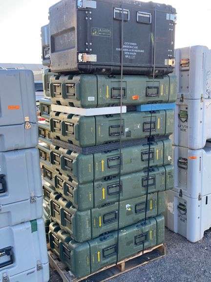 Approximately 14 military style hard plastic cargo containers. - Sierra ...