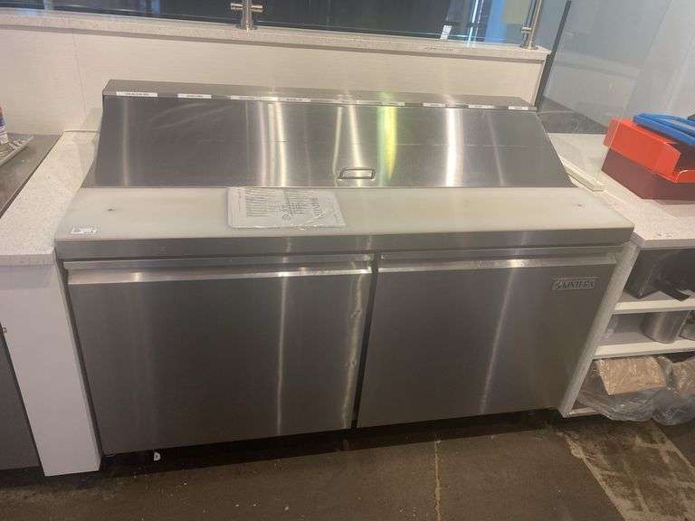 Kintera KS60 Sandwich/Salad Refrigerator, Two Section 60" x 30" x 35" W ...