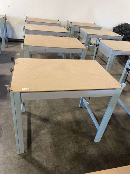 Drafting Table W/ Drawer & Parallel Drafting Board 41"X27"X34" - Sierra ...