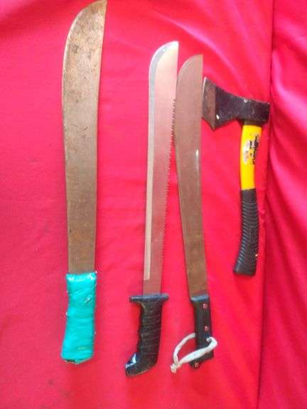 Box Of Assorted Machetes Knife And Knifes More - Sierra Auction ...