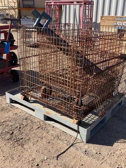 6 foot steel platform, two steel cages and two steel brackets. - Sierra ...