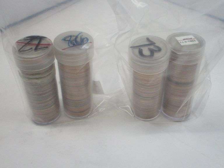 4 Rolls Proof Quarters with Imperfections - Mixed Dates U.S. Clad Coins ...