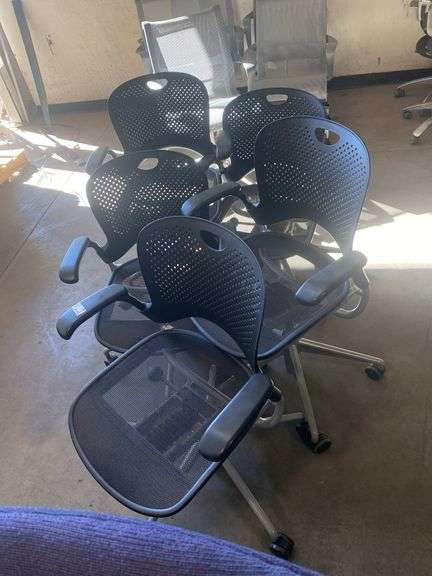 (5) Herman Miller WC121P Caper Multipurpose Task Chair - Sierra Auction ...