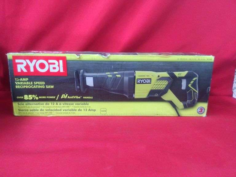 Ryobi 12-AMP Variable Speed Reciprocating Saw - Sierra Auction ...