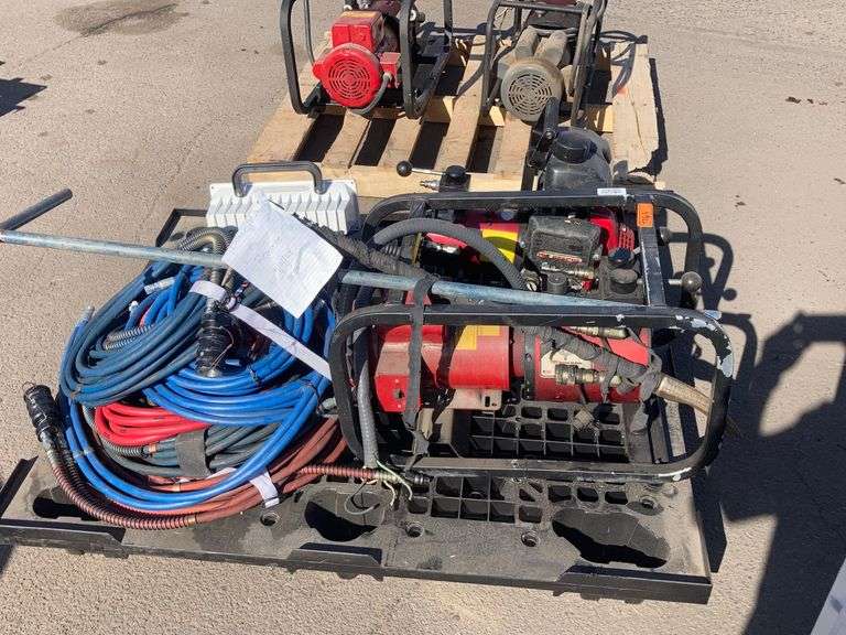 (2) Extrication power pumps, spotlight and assorted air hoses. - Sierra ...