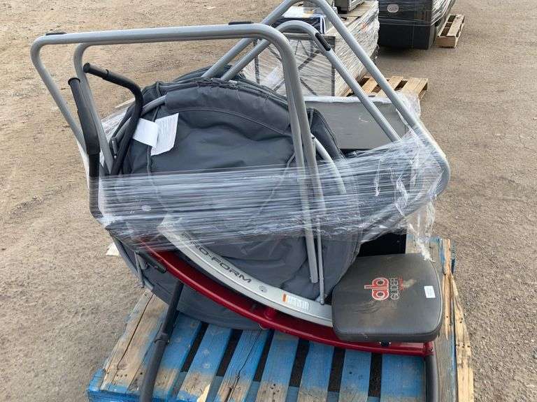 Pro form ab glider, (2) folding chairs and nightstand. - Sierra Auction ...
