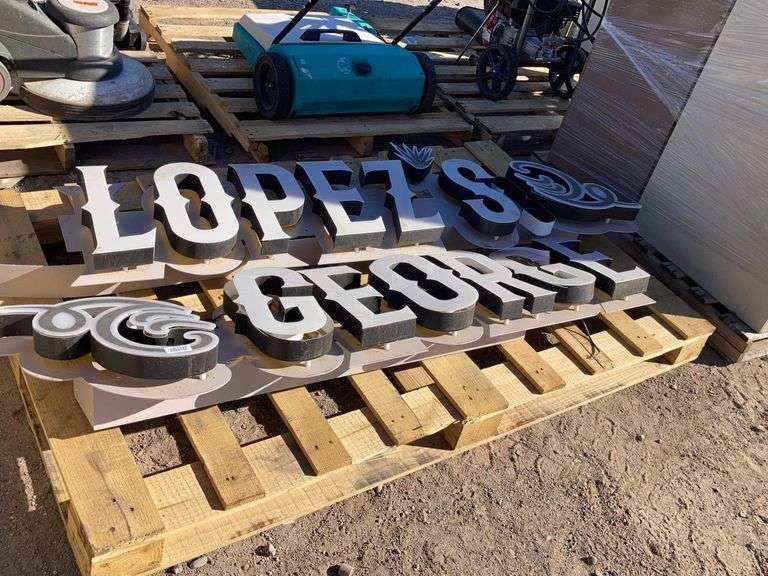 5 foot George Lopez sign. - Sierra Auction Management Inc