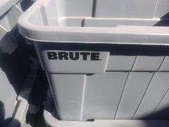 Brute Storage Containers Without Lids Grey Qty 20 - Sierra Auction ...