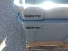 Brute Storage Containers Without Lids Grey Qty 10 - Sierra Auction ...