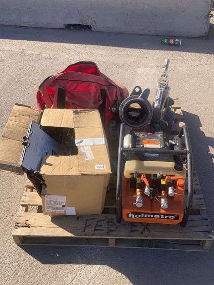 Assorted fire fire equipment including Holmatro power plant, Assorted ...