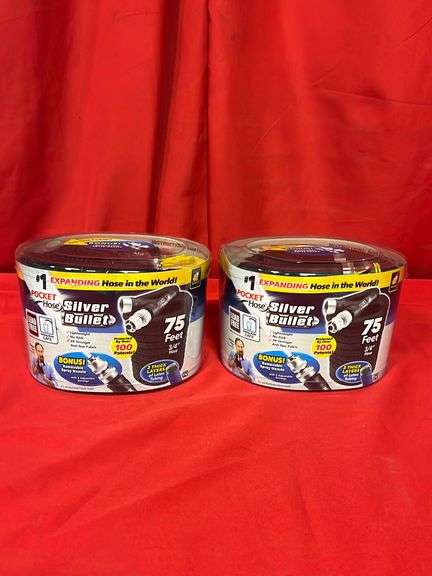 (2pcs) UNUSED Silver Bullet 3/4 in. Dia x 75 ft. Lightweight Kink-Free ...