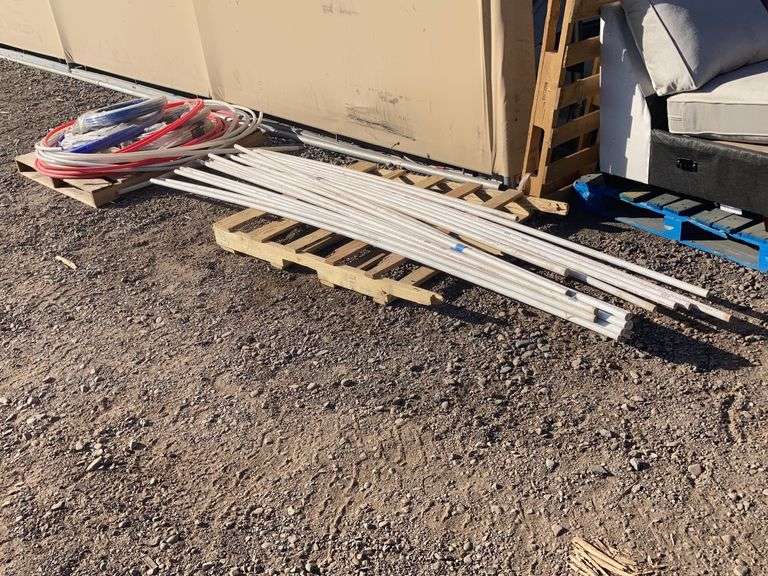 Assorted plastic tubing and 10 foot PVC pipes. - Sierra Auction ...