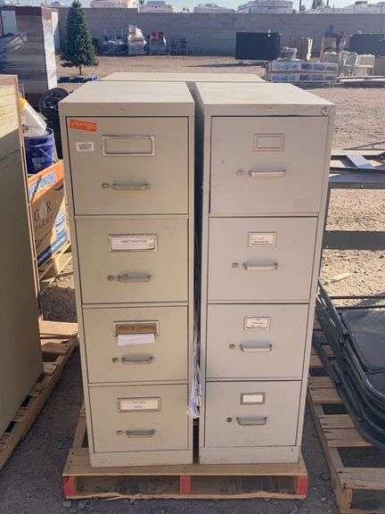 Three metal filing cabinets. - Sierra Auction Management Inc