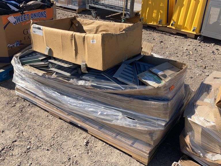 Disassembled metro rack and mop service basin. - Sierra Auction ...