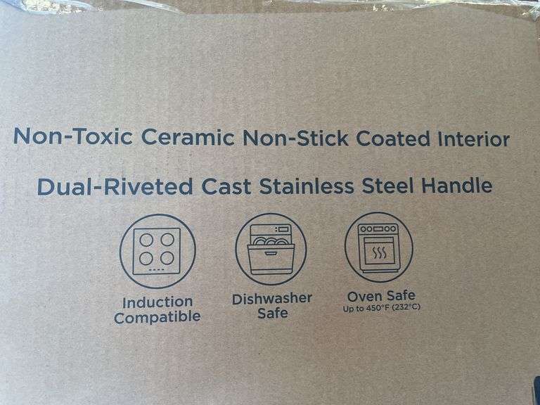 (1 Qty) Non-Toxic/ Non-Stick Ceramic Cookware Set - Sierra Auction ...