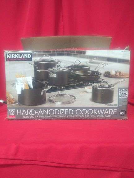 Kirkland Signature Hard-Anodized Cookware 6 Pans and 5 Lids (used ...