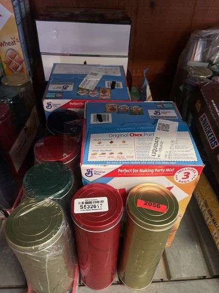 (1 Qty) Lot of Consumable Household Items (Shortbread Cookies, Chex ...