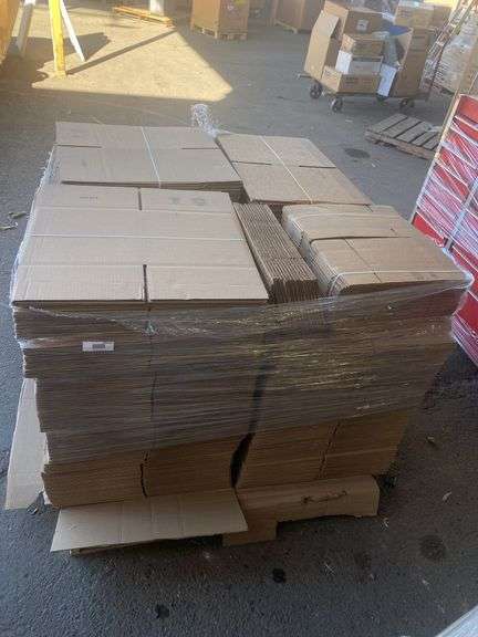 (P) Lot Of Cardboard Boxes Various Sizes - Sierra Auction Management Inc