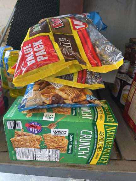 (1 Qty) Lot of Consumable Household Items (Nature Valley, Chex Mix ...