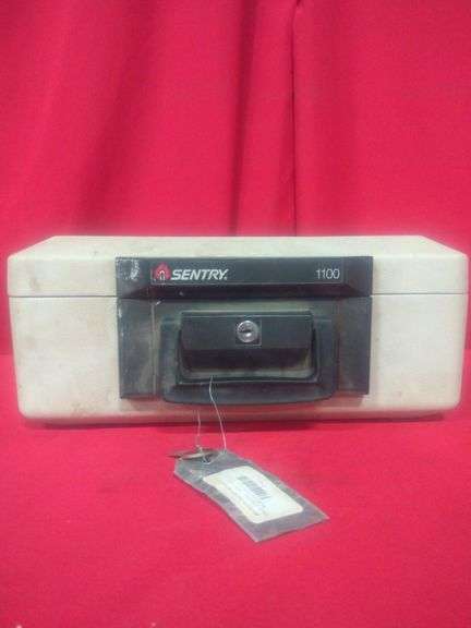 (2 Items) One Security Box (Sentry 1100) and Tool Box Assorted Tools ...