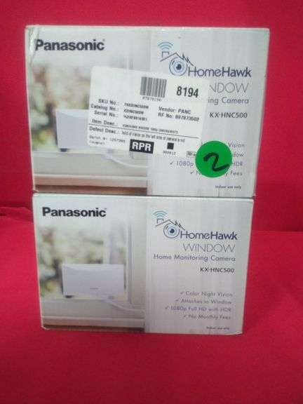 (2 PC) Panasonic Home Hawk Window Monitoring Camera ( KX -HNC500 ...