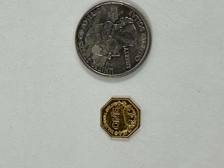1898 California gold token Octagon Shape - Sierra Auction Management Inc