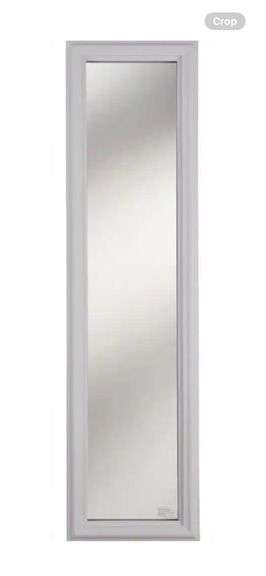 ODL 1-Lite Clear Glass 8 in. x 36 in. x 1 in. 1/2 Sidelite with White ...