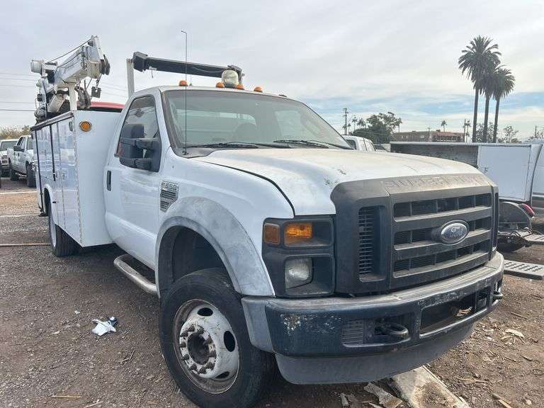 2008 Ford F550 Super Duty Utility Truck - Sierra Auction Management Inc