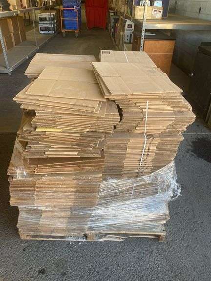(P) Lot Of Cardboard Boxes Various Sizes - Sierra Auction Management Inc