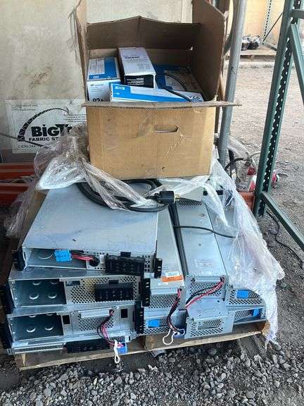 (P) With Misc Servers, Printer Cartridges and 48VDC Battery Modules ...