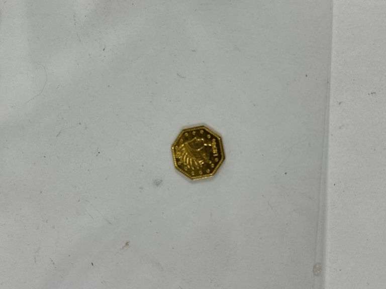 1898 California gold token Octagon Shape - Sierra Auction Management Inc