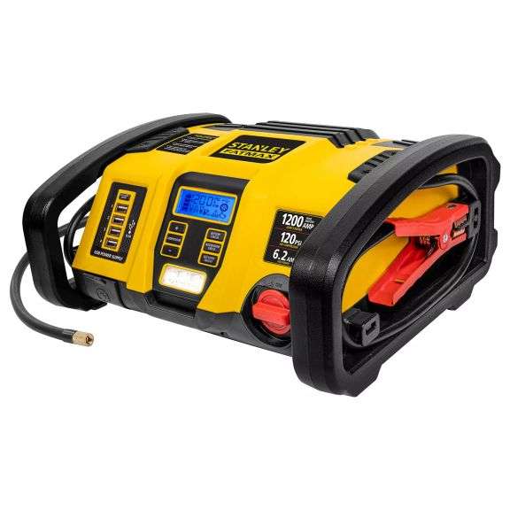 Stanley PP1DCD Fatmax 1200 Peak Jump Starter, Air Compressor, & USB ...