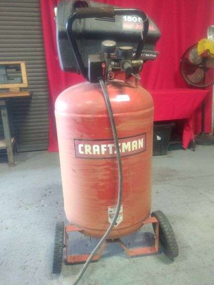 Craftsman Compressor Single Cylinder/Oil-Free 150 PSI 6HP 30 Gal ...