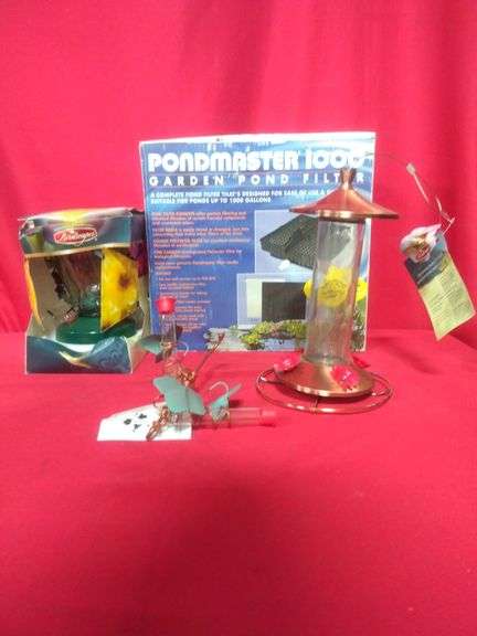 Box Of Assorted Hummingbird Feeder,Pondmaster 1000 Garden Pond Filter ...
