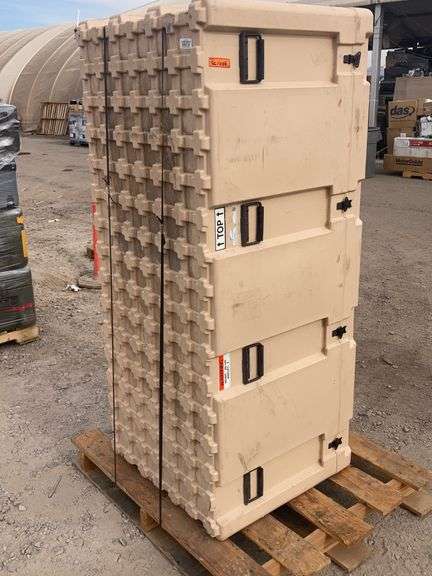 5 foot military style hard plastic cargo container. - Sierra Auction ...