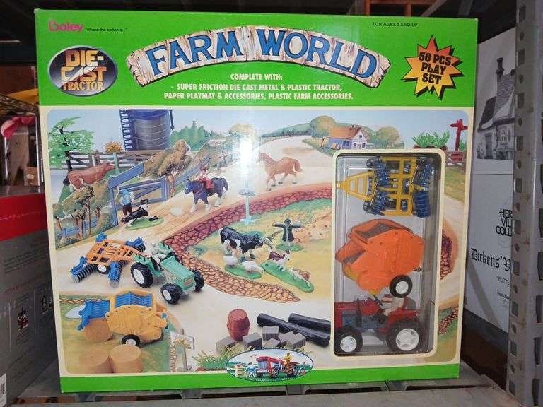 Boley Farm World Die Cast Tractor 50pc Playset, Collectors Item ...