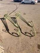 (2) 9 foot decorative rebar stands. - Sierra Auction Management Inc