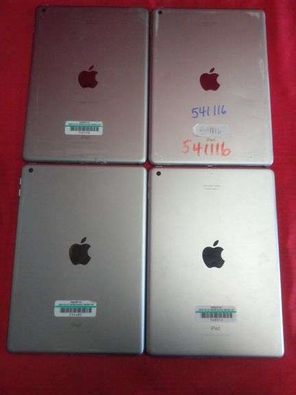 (4pc) iPad Model A1893 - Sierra Auction Management Inc