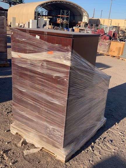 Two decorative wood filing cabinets. - Sierra Auction Management Inc