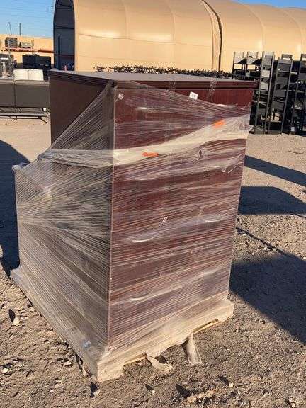 Two decorative wood filing cabinets. - Sierra Auction Management Inc