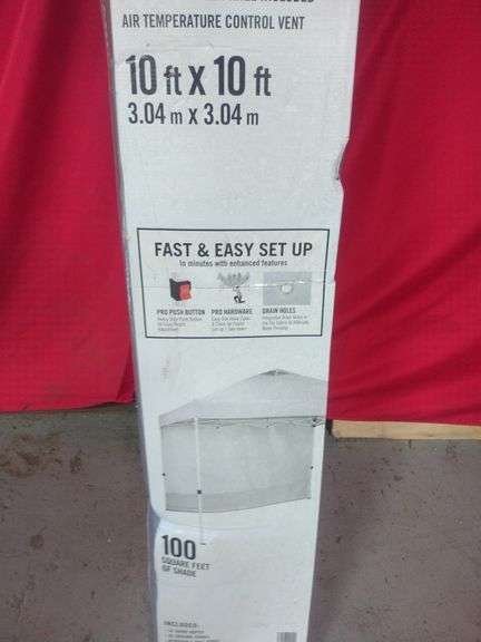 Everbilt White Commercial Grade Canopy 10 x 10 Foot - Sierra Auction ...