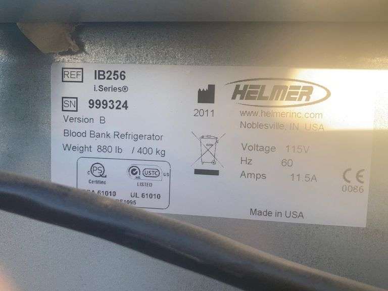 Helmer two door display medical refrigerator. - Sierra Auction ...