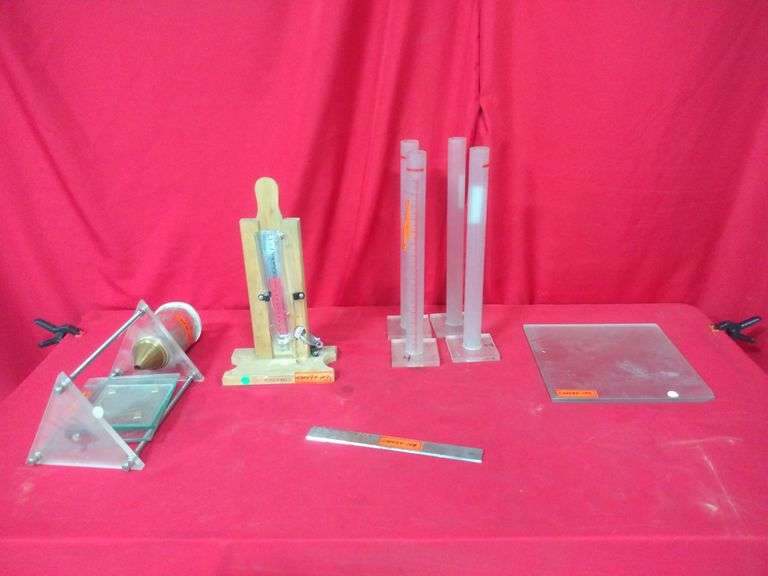 6x6 Glass Plate 5x5 Glass Plate (1) Straight Edge HGF Manometer 1 Set ...