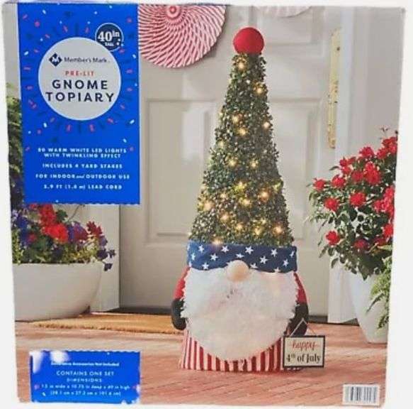40 In Gnome Topiary for Indoor And Outdoor Use - Sierra Auction ...